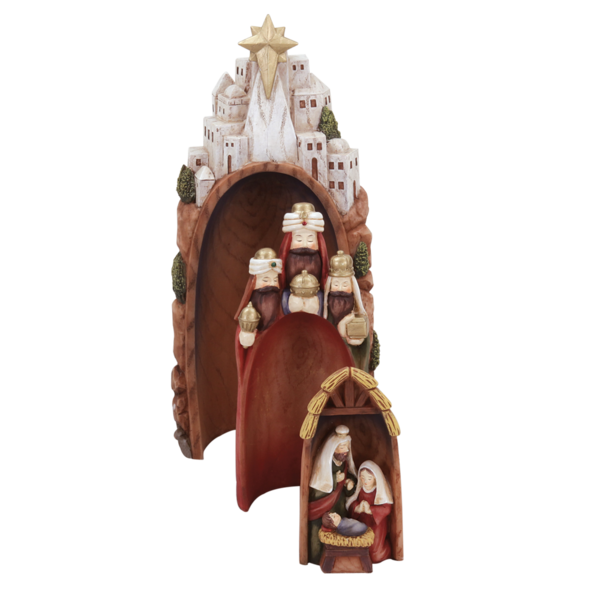 Nesting Resin Nativity Arch – The Nativity Market