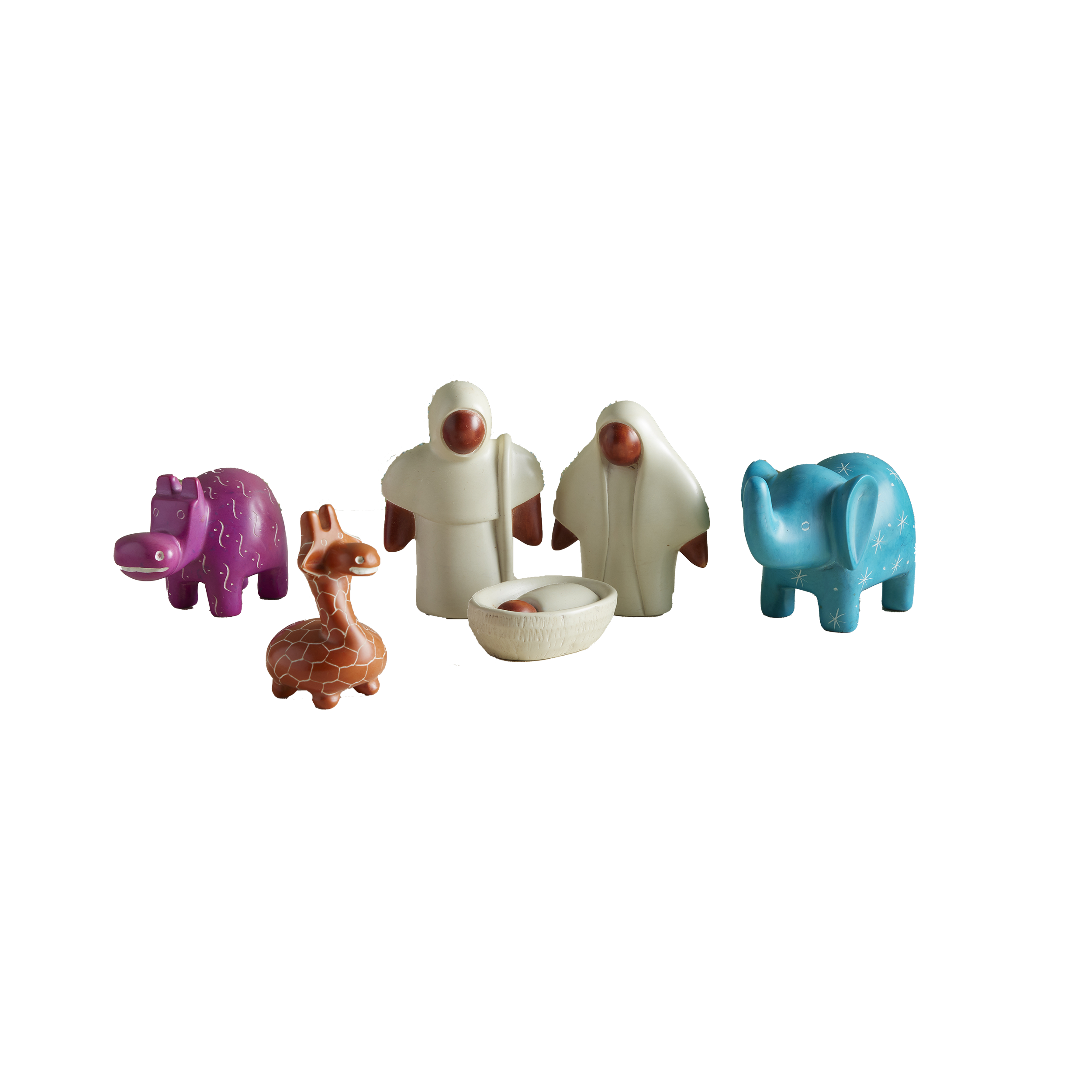 Kenyan Holy Family Soapstone Nativity – The Nativity Market