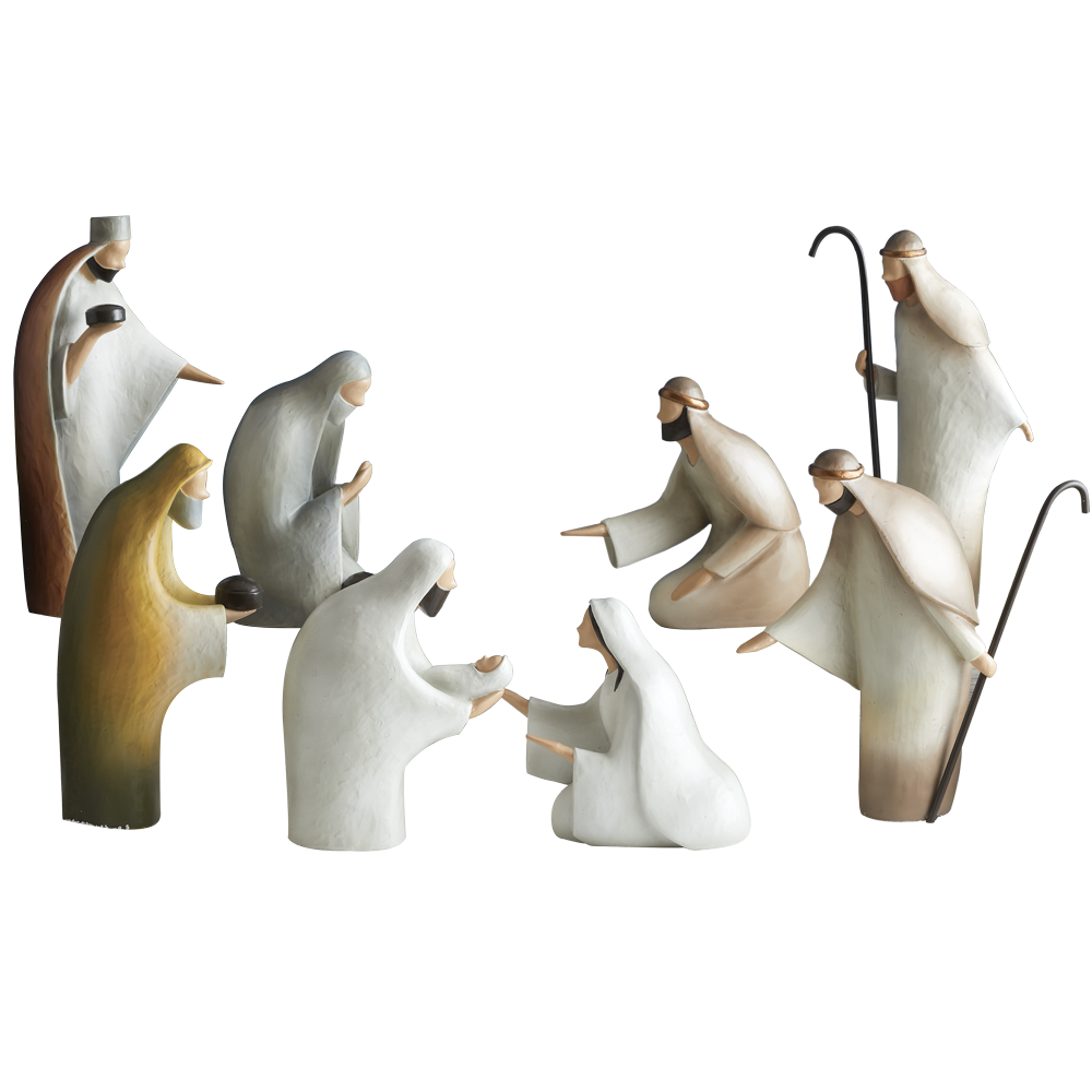 Love's Pure Light Kate Lee Resin Nativity – The Nativity Market