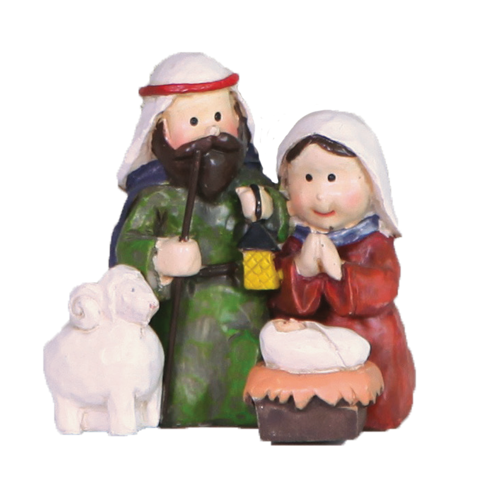 Mini Holy Family Sheep Resin Nativity – The Nativity Market